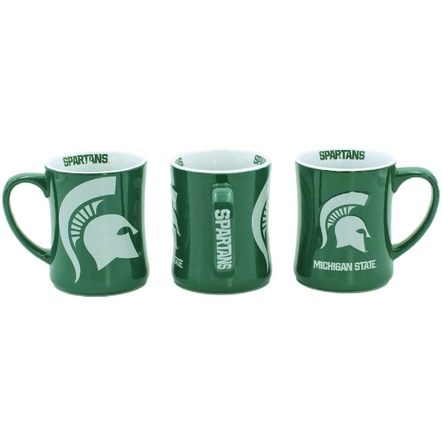 Michigan State Spartans Ceramic 16 oz Relief (3D) Mug | Sports Team ...